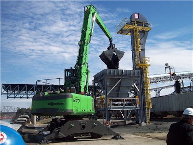 Material Handler Reduces Offloading Times | Construction Equipment