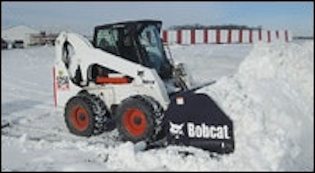 Bobcat snow-pusher attachment | Construction Equipment