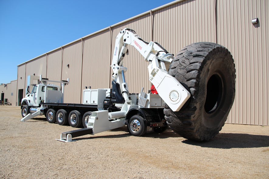 Stellar Truck-Mounted Tire Manipulator Handles Largest Tires ...