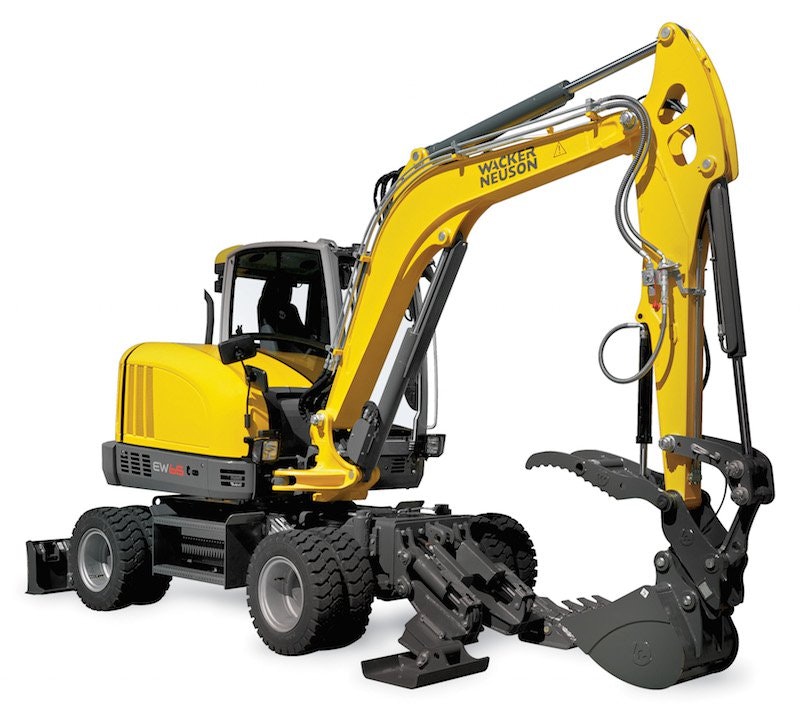 Wacker Neuson EW65, EW100 Wheeled Excavators | Construction Equipment