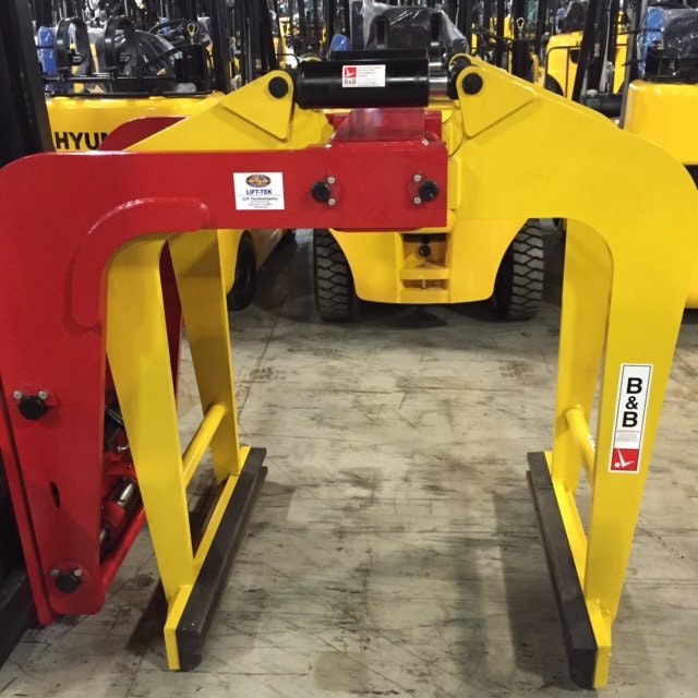 B&B Attachments WR44 Overhead Side-shifting Block Clamp for Bricks and ...