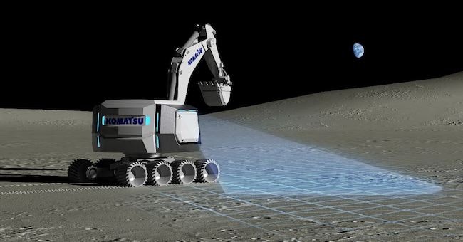 Komatsu Selected for Lunar Construction Project | Construction Equipment
