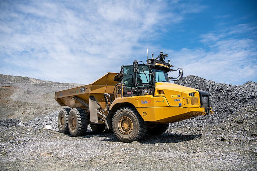 SafeAI Demos Autonomous Cat ADT in Japan | Construction Equipment