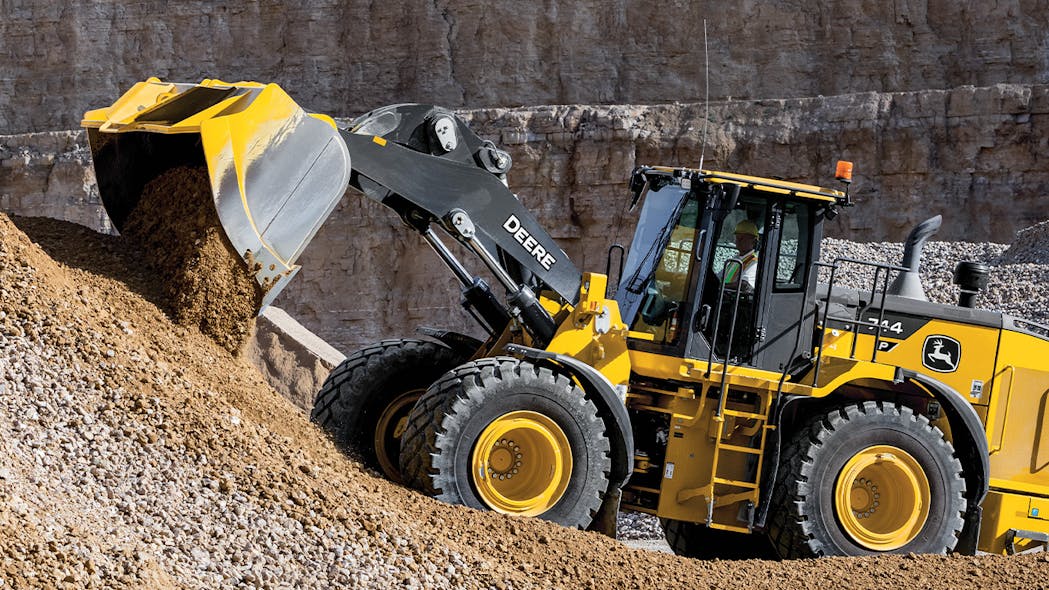 Deere Updates 744, 824, 844 Wheel Loaders | Construction Equipment