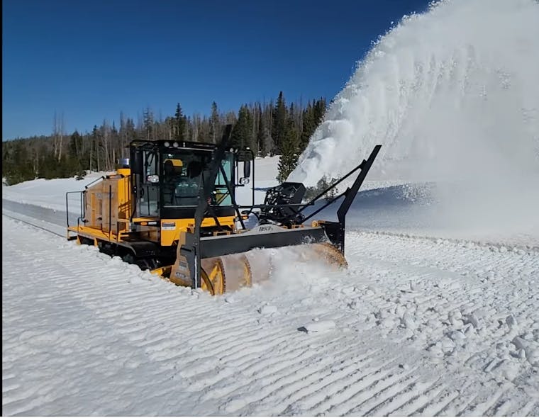 Wyoming DOT fields massive snowblower | Construction Equipment