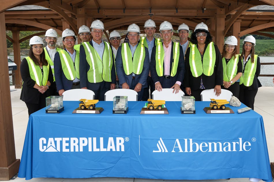Caterpillar teams up for zero emissions mine in North Carolina | Construction Equipment