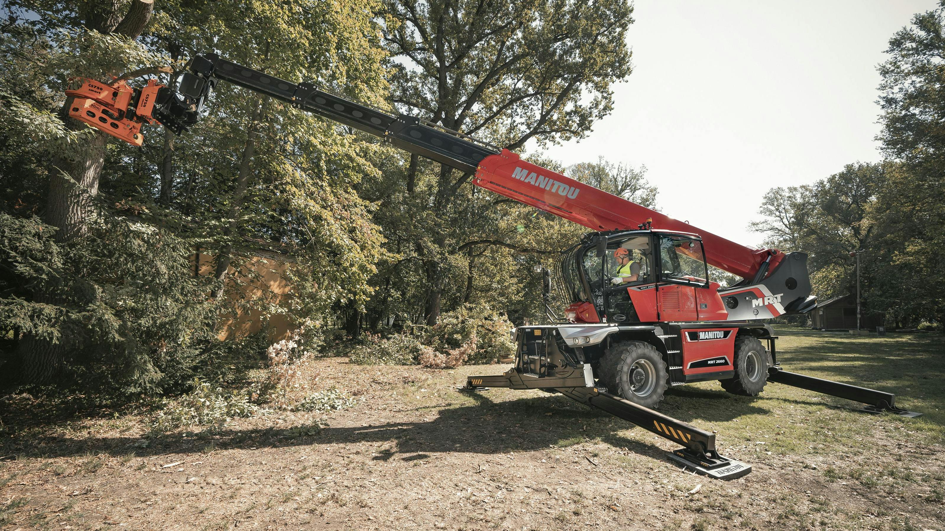 Manitou Woodcracker Tree Saw Attachment | Construction Equipment