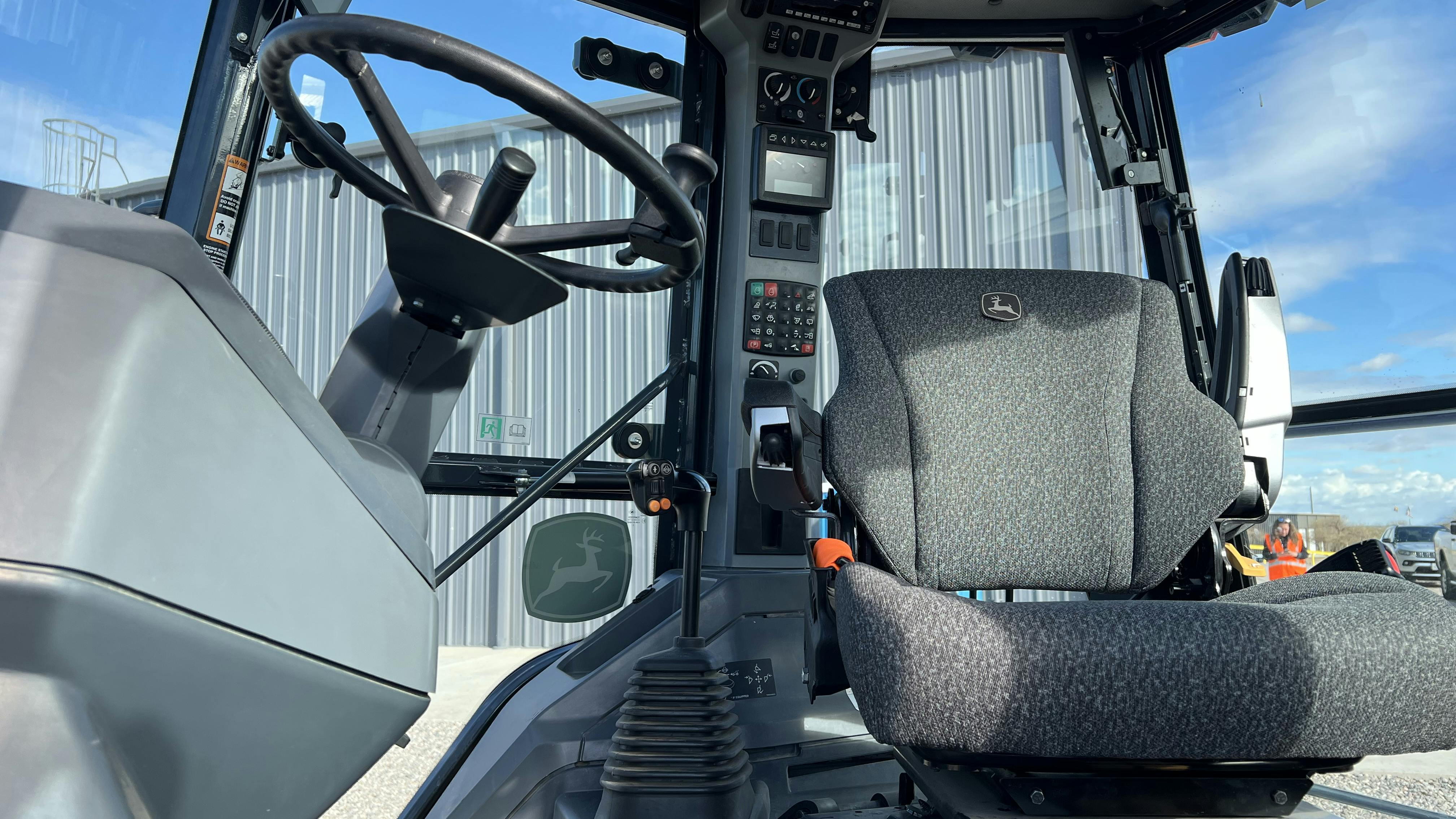 Inside Deere's New P Tier Backhoe Cab | Construction Equipment